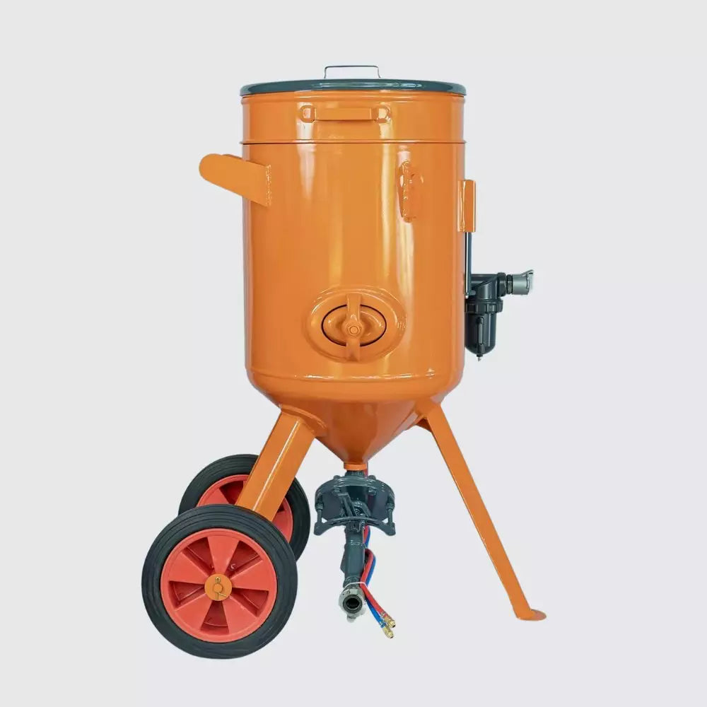 BLAST MACHINE 100 L WITH MICRO VALVE, RCV-125 REM.CTRL INCL. SILENCER ...