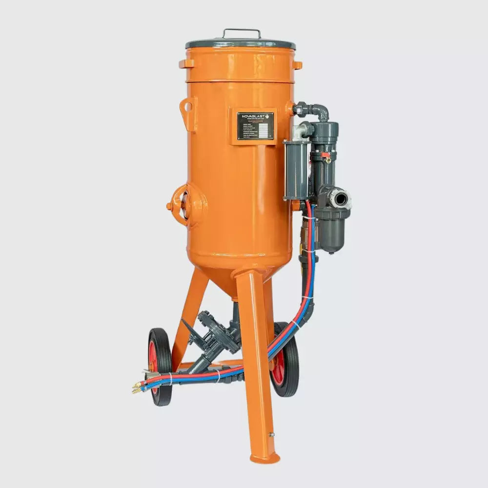 BLAST MACHINE 50 L WITH MICRO VALVE, RCV-125 REM.CTRL INCL. SILENCER ...